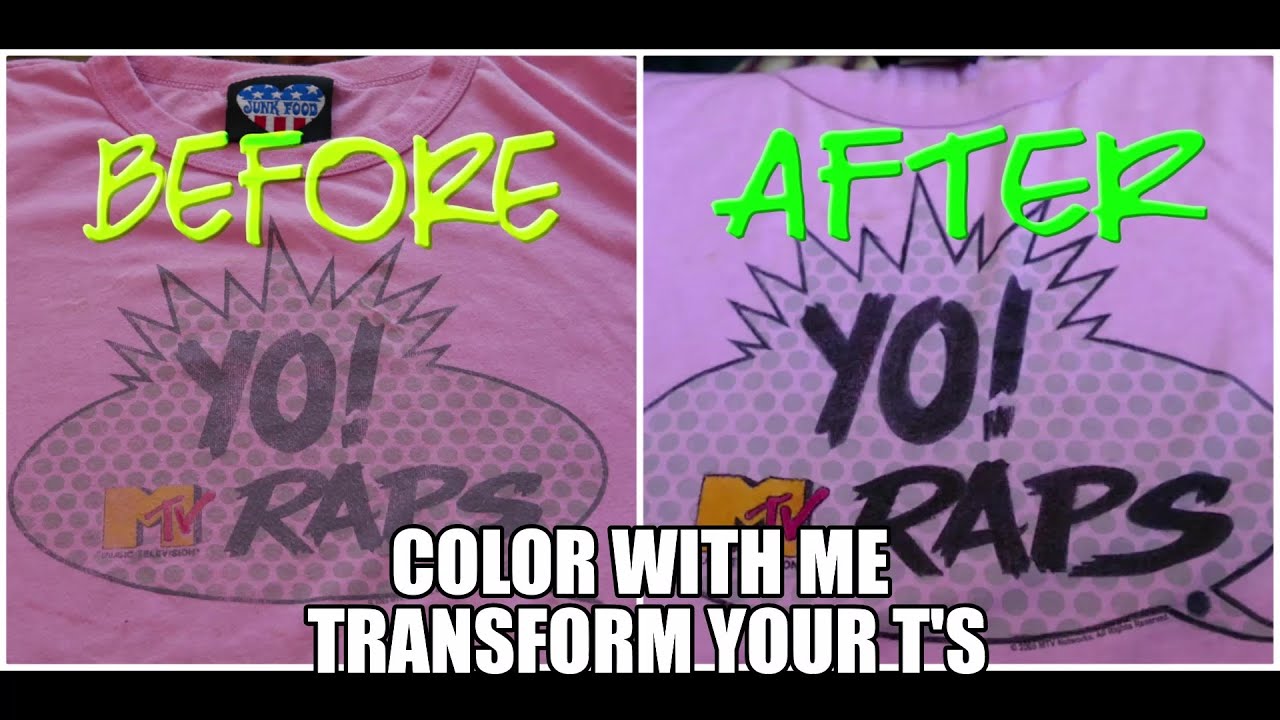 Color Correct Faded 👕 T-Shirts//Style - YouTube