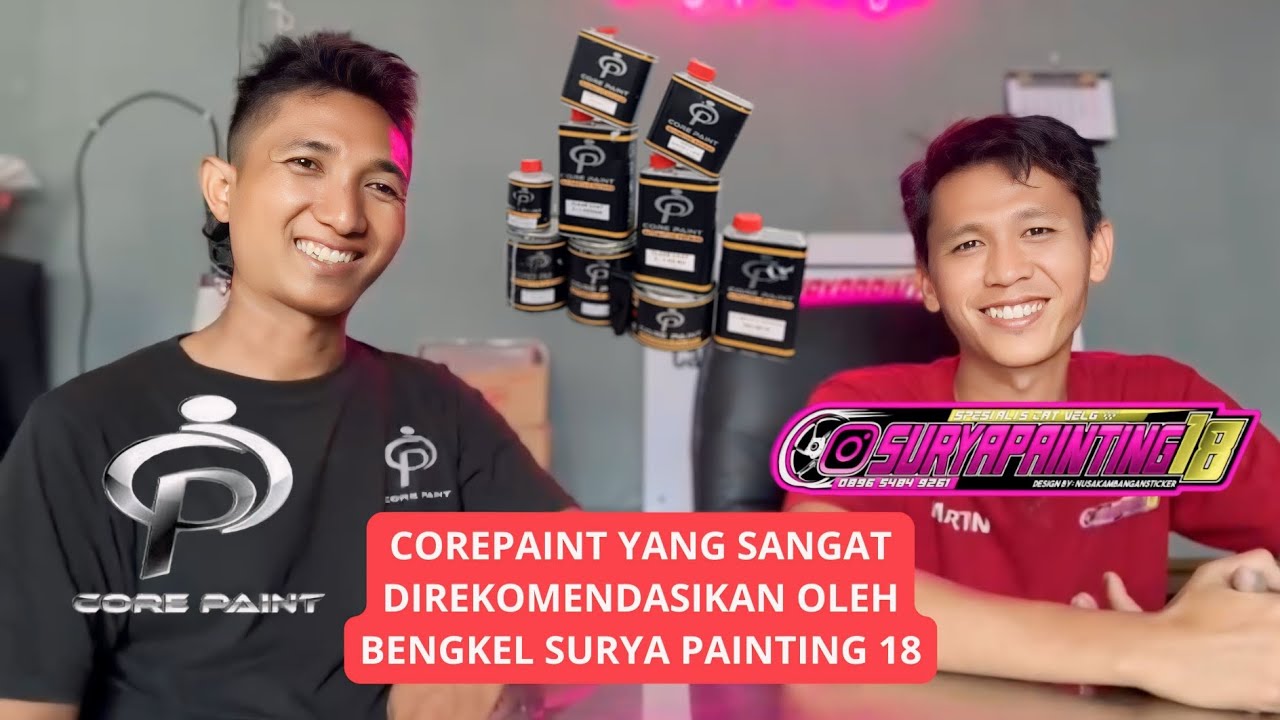 Bengkel cat motor terbesar menggunakan full CorePaint (Bengkel Surya Painting 18 Grup)! - YouTube