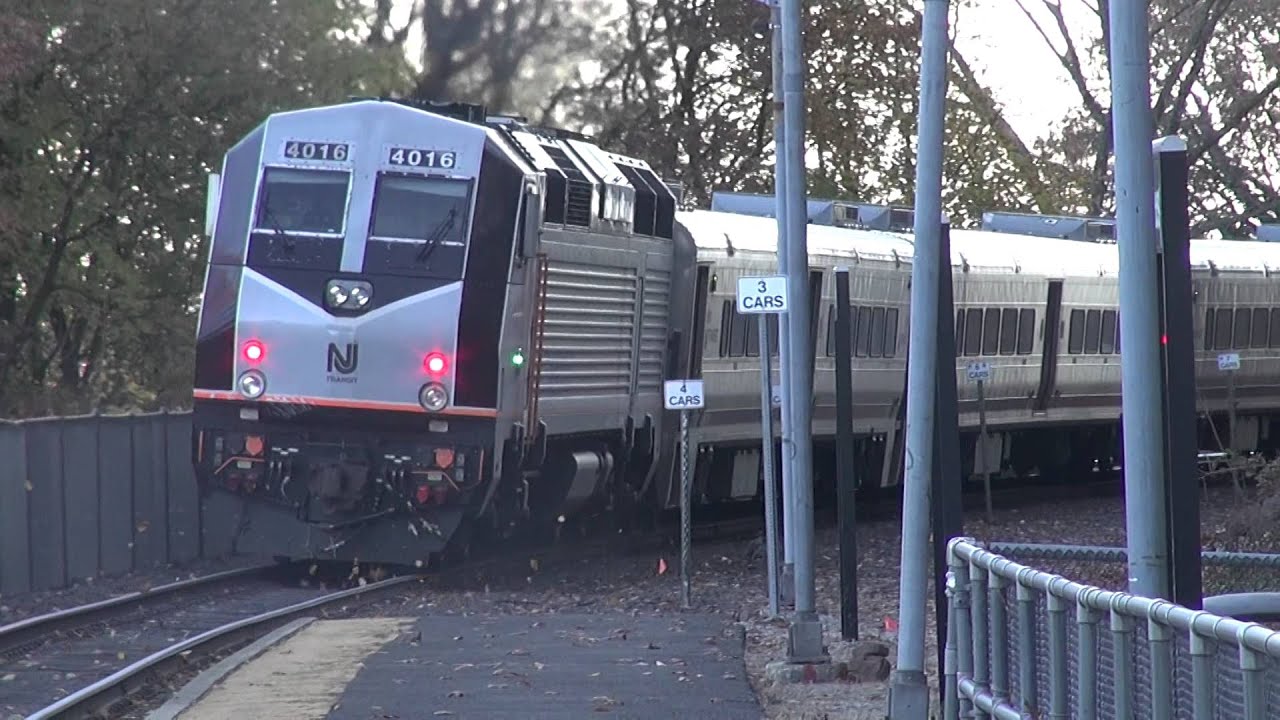 NJ Transit at Ho Ho kus New Jersey - YouTube