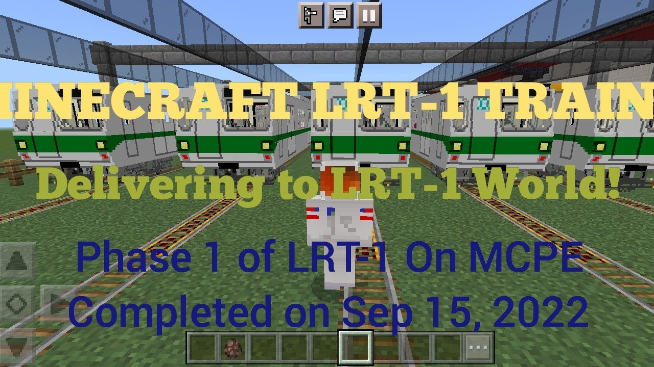 MINECRAFT LRT-1 TRAINS GOING TO MY LRT1 WORLD.🇵🇭🚉 - YouTube