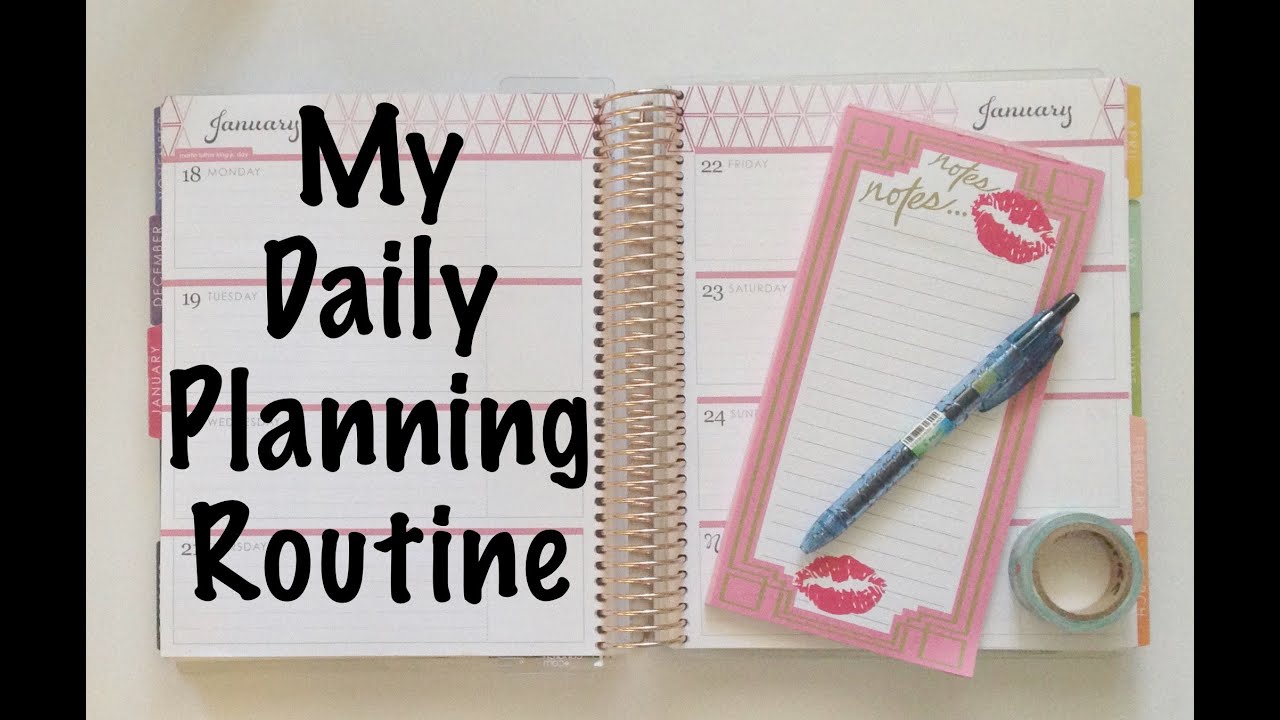 MY DAILY PLANNING ROUTINE | Work From Home Edition - YouTube