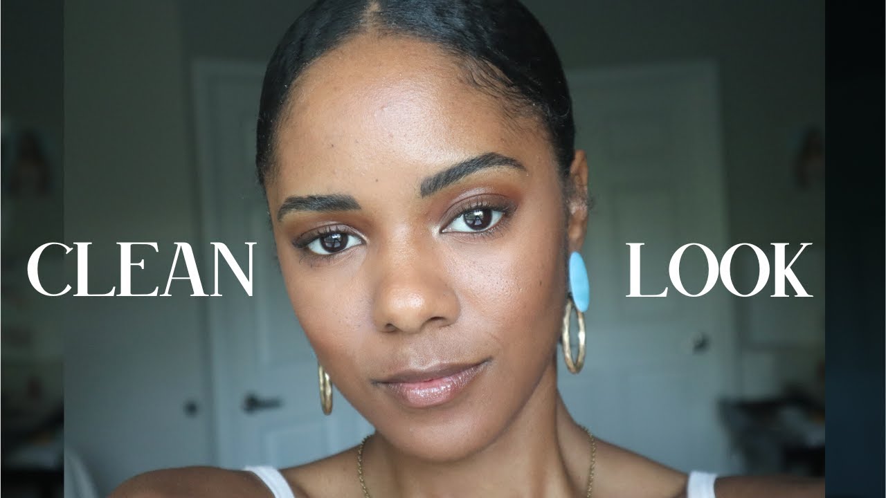 clean girl makeup look brown skin - YouTube