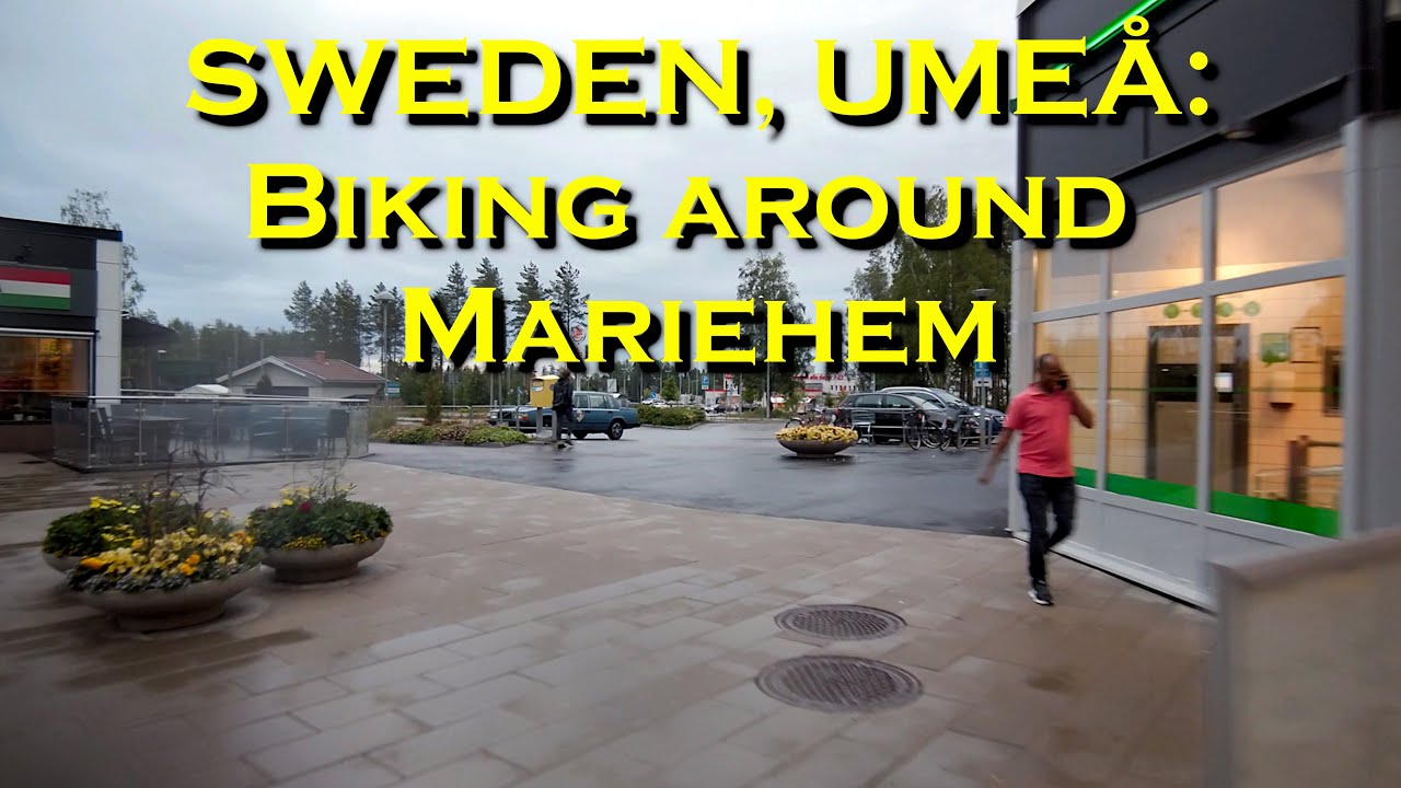 Sweden, Umeå: Mariehem on a grey and rainy evening in July [Osmo Pocket ...