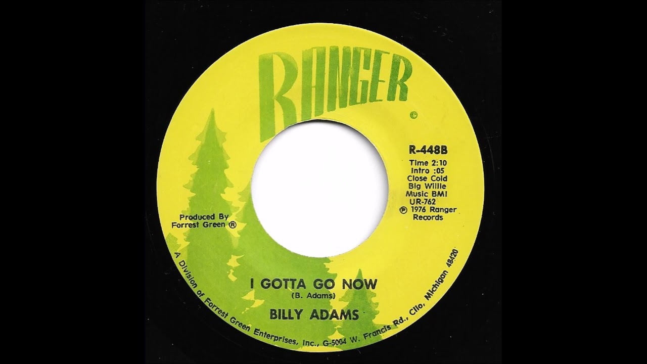Billy Adams - I Gotta Go Now - YouTube