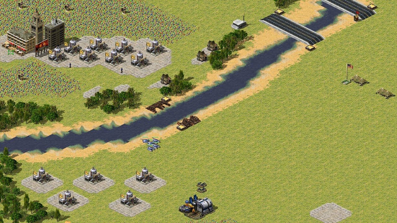 You vs ALL | Red ALert 2 | Extra hard AI | 7 vs 1 | Great britain ...