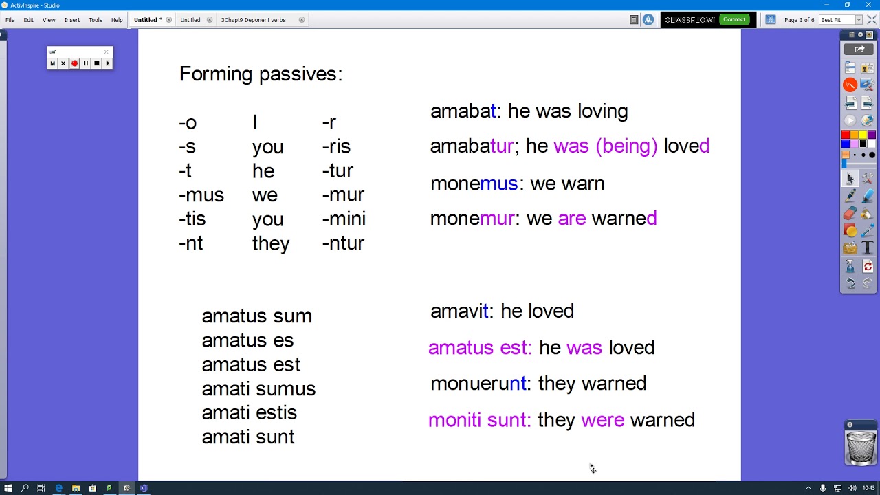 deponent verbs.avi - YouTube