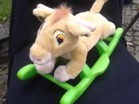 Simba plush rocking horse - YouTube