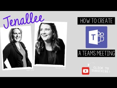 How to Create a Microsoft Teams Meeting - YouTube