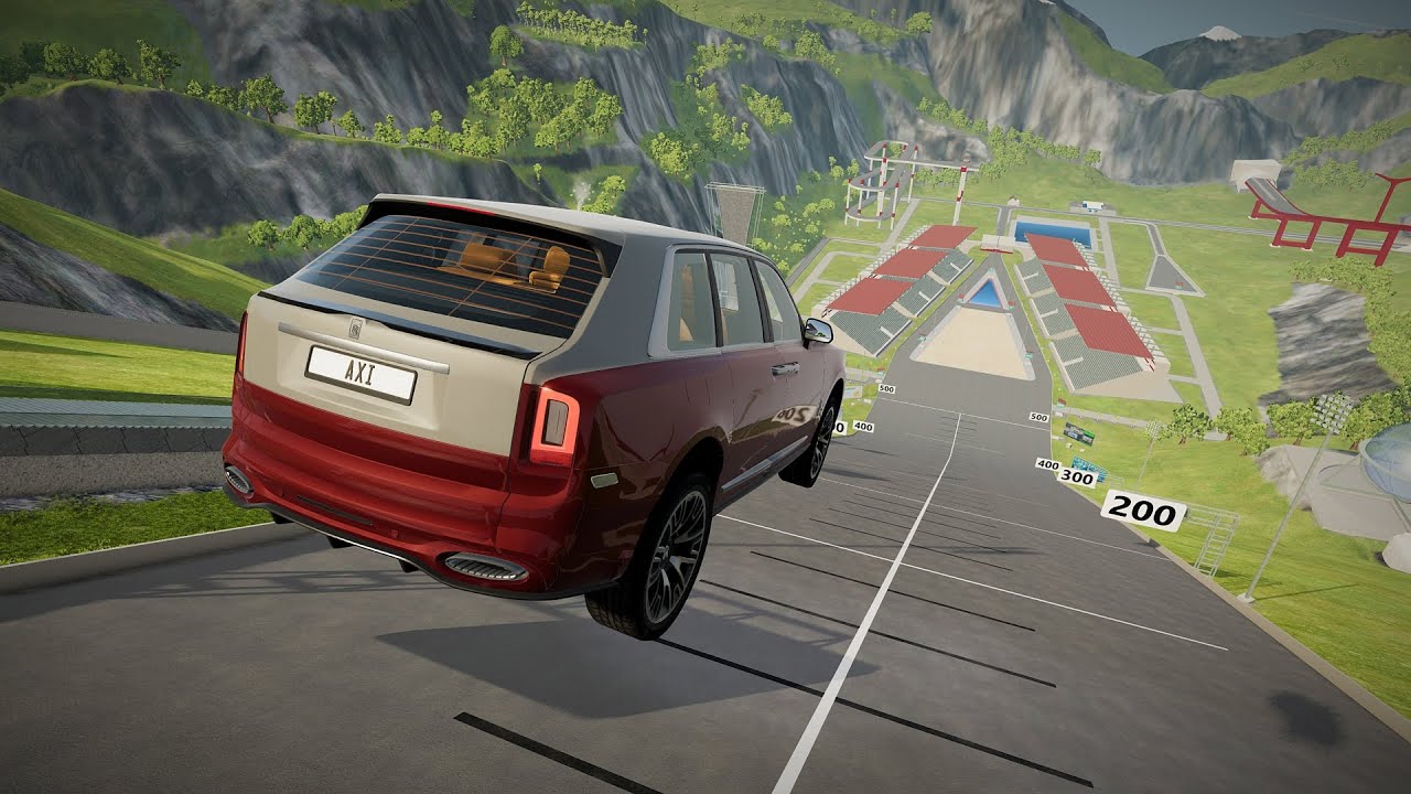 Big Ramp Car Jumps #1 - BeamNG Drive - YouTube