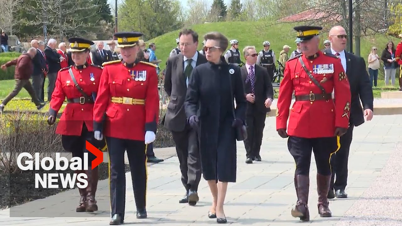 Princess Anne pays respects to slain RCMP officers in 2014 shooting in ...