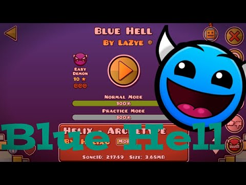 Blue Hell easy demon - YouTube