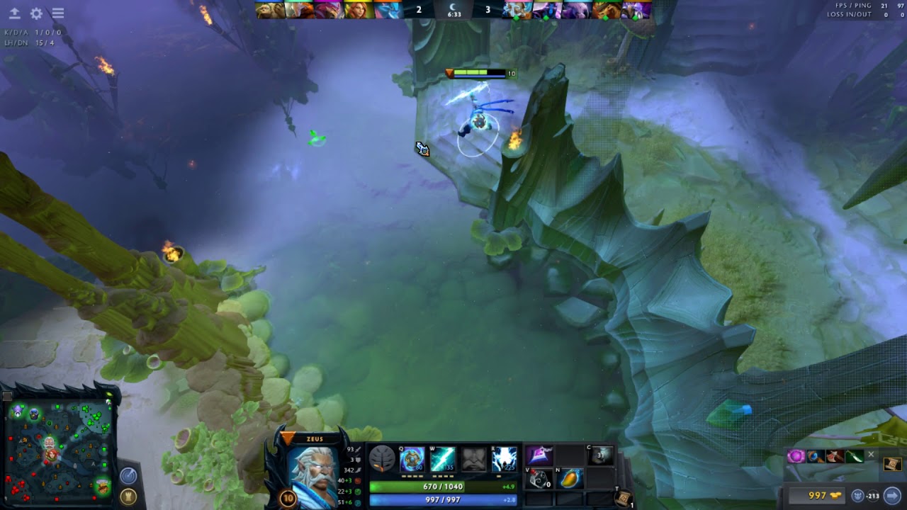 Dota2 - 7.21d - Zeus - YouTube