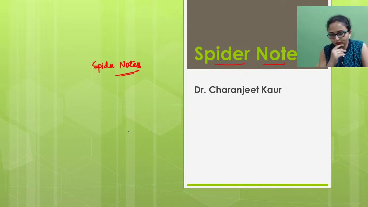 Introducing Spider Notes: By Dr. Charanjeet Kaur - YouTube