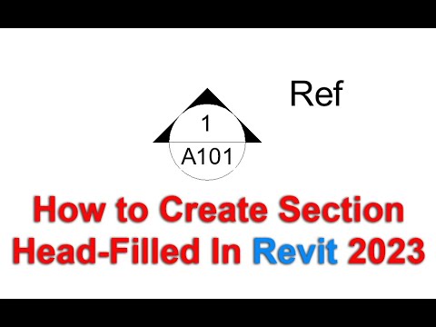 How to create Section Head-Filled in Revit 2023 - YouTube