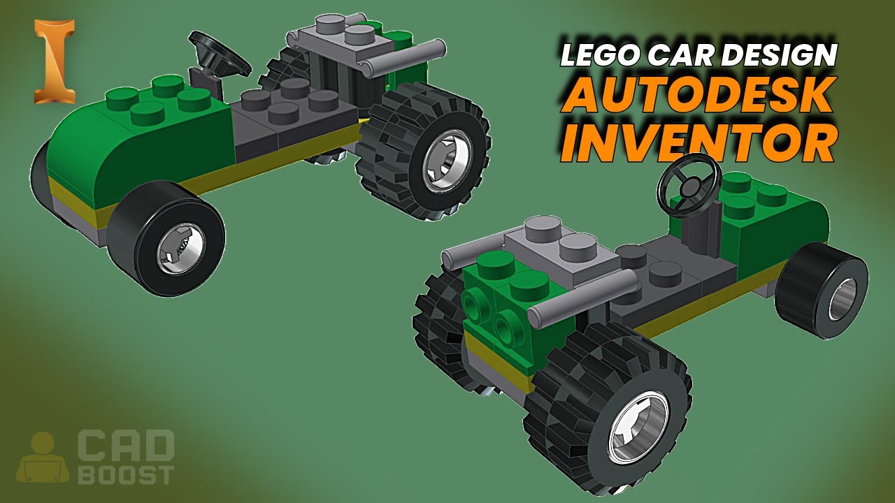 Designing a LEGO Car in Autodesk Inventor - YouTube
