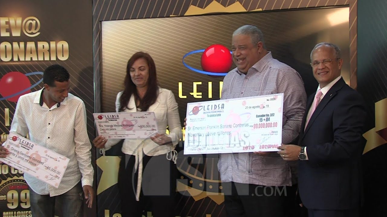 Entregan cheque con 99 millones de pesos del sorteo Loto a ...