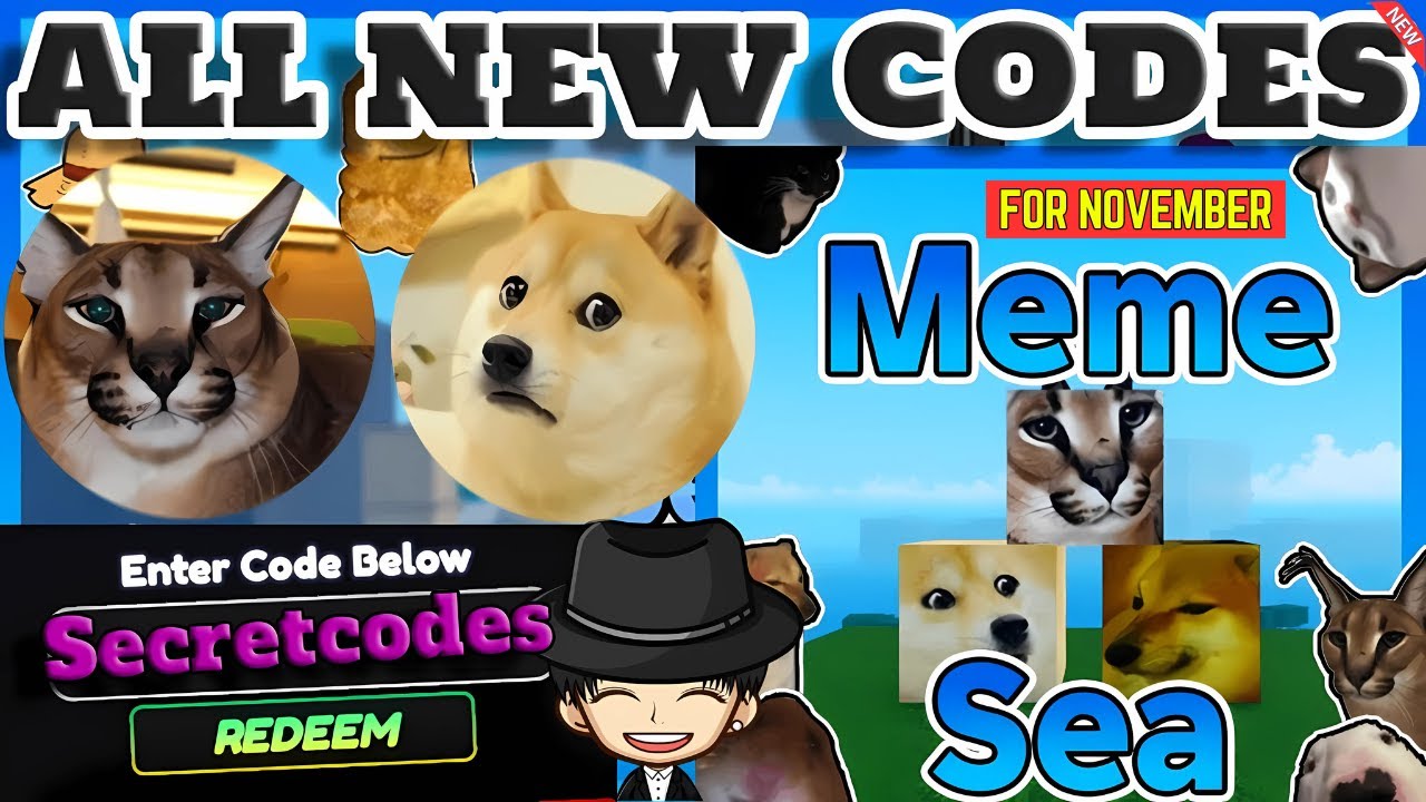 ⚠️NOVEMBER UPDATE⚠️ ALL WORKING CODES FOR MEME SEA IN NOVEMBER 2024! ROBLOX MEME SEA CODES - YouTube