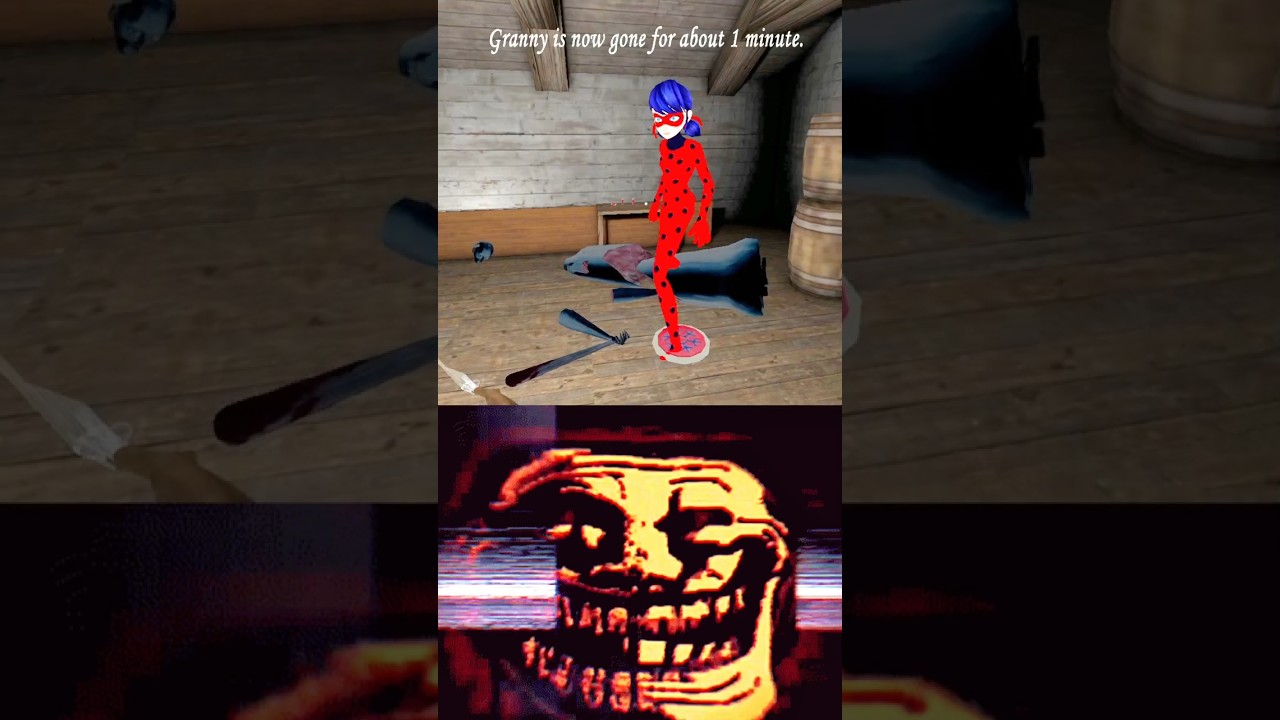 Ladybug Granny and spider troll face #trolling #shorts #trollface # ...