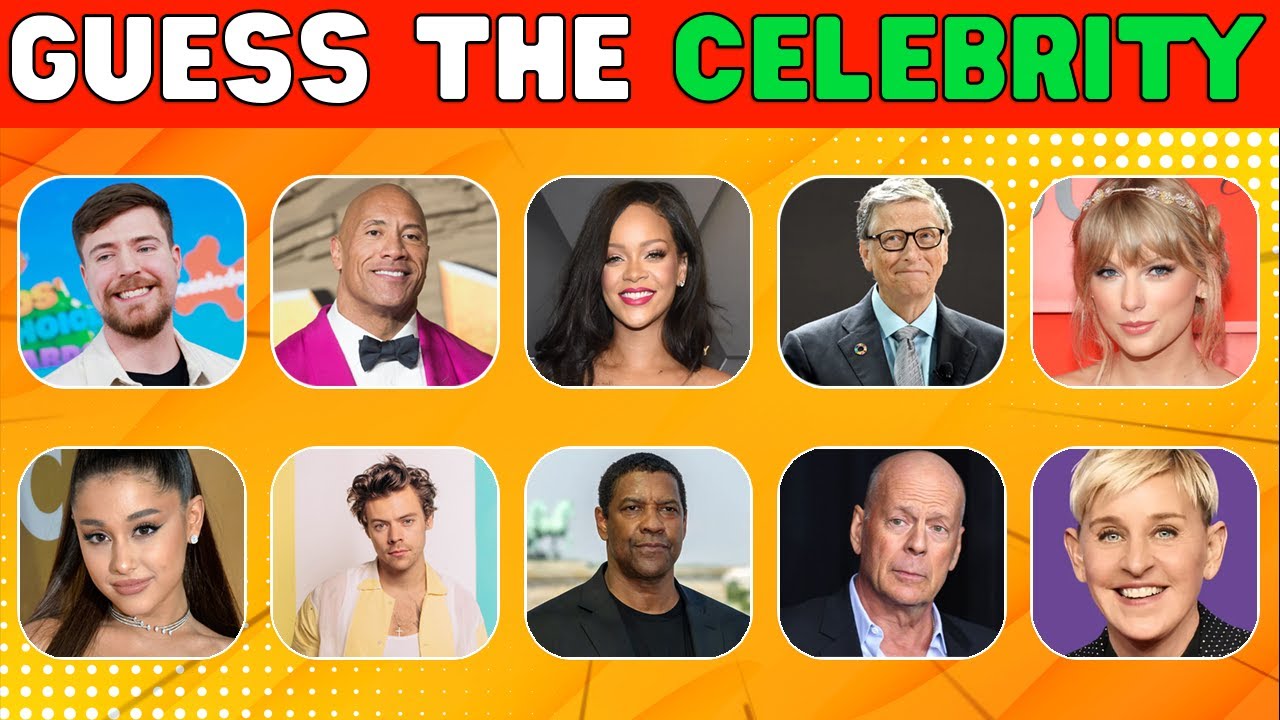 ⭐️ Guess The CELEBRITY in 5 seconds | Dwayne Johnson, Taylor Swift ...
