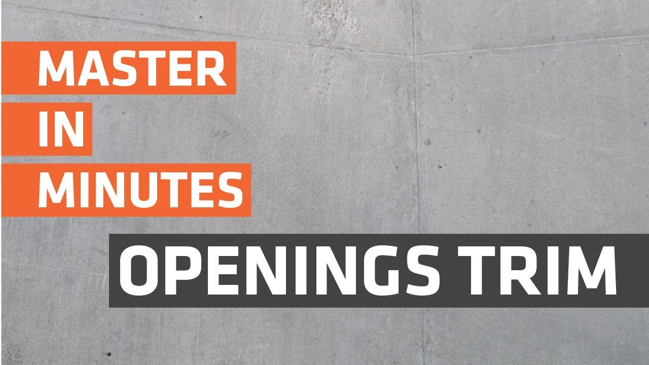 Master: Trim around Openings - YouTube