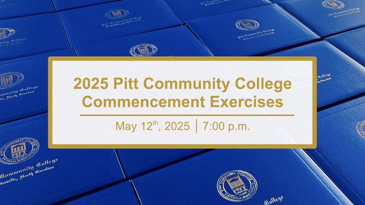 Pitt Community College 2025 Graduation - YouTube