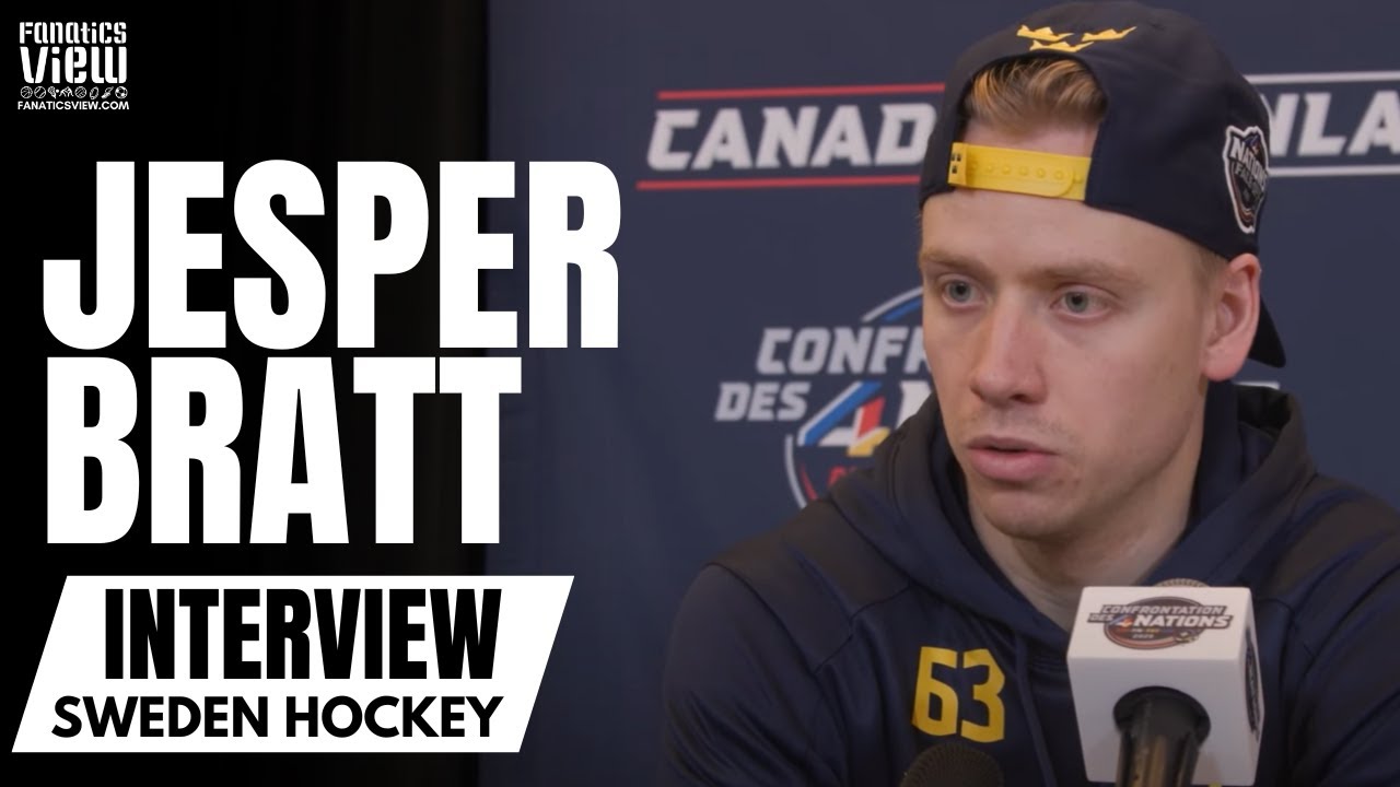 Jesper Bratt Discusses Representing Sweden in Four Nations, Sweden ...