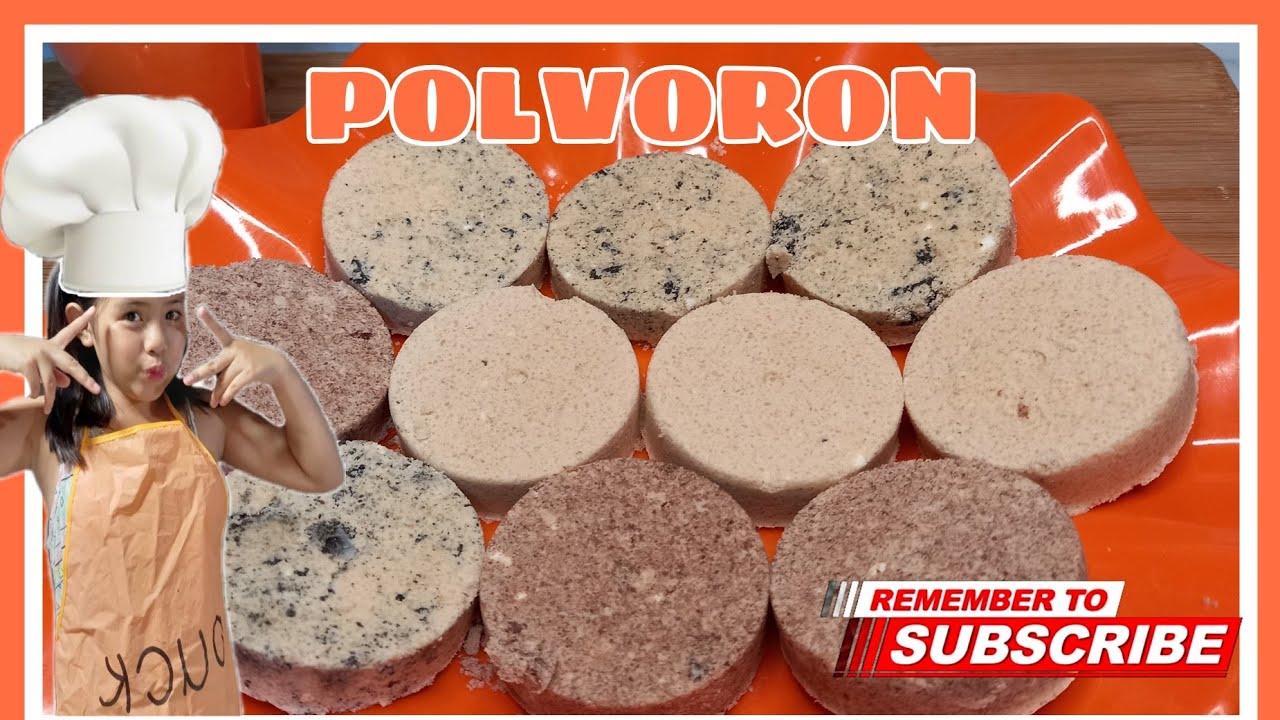 HOW TO MAKE EASY POLVORON/3 FLAVOR/PLAIN,CHOCOLATE AND COOKIES &CREAM ...