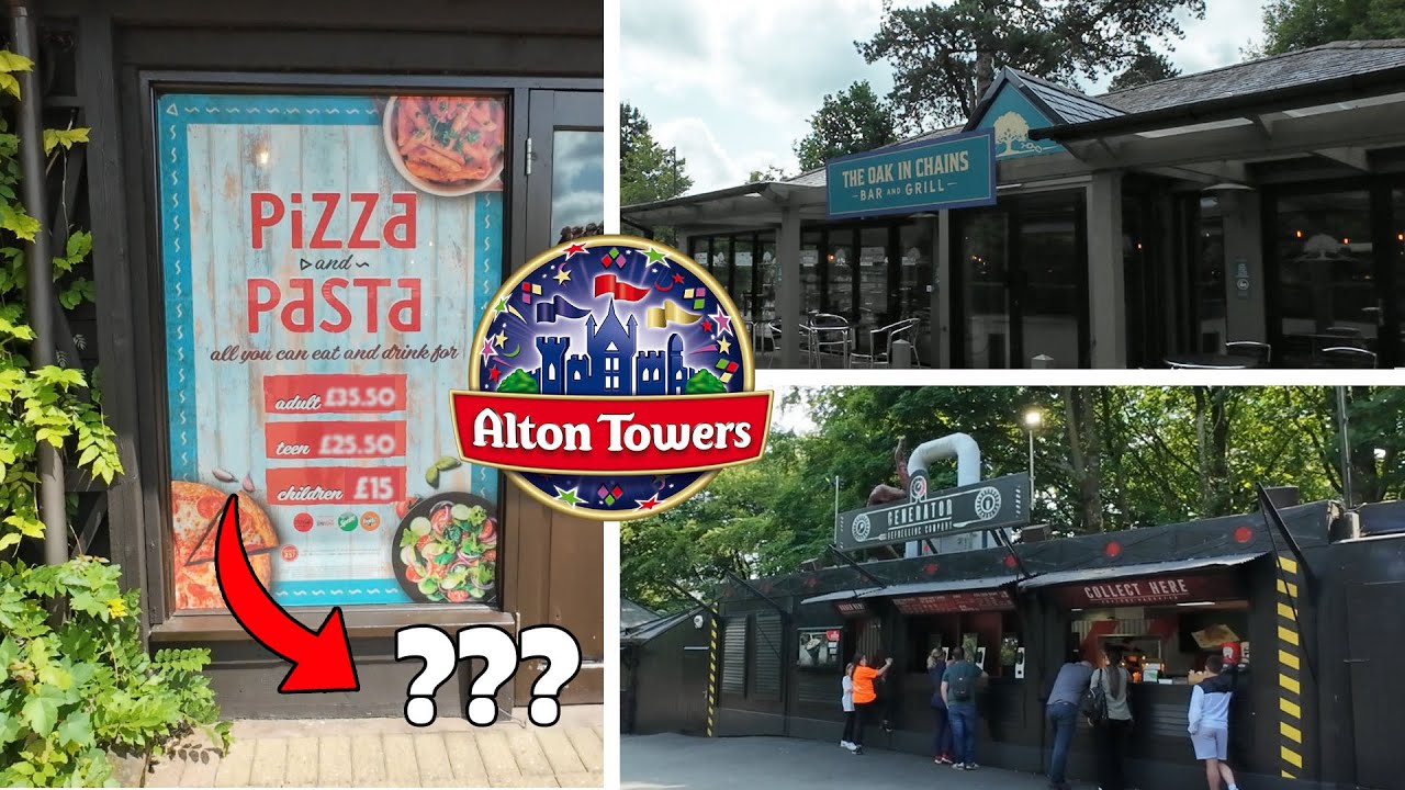 Alton Towers 2025 - Where to eat, Prices & menus - YouTube