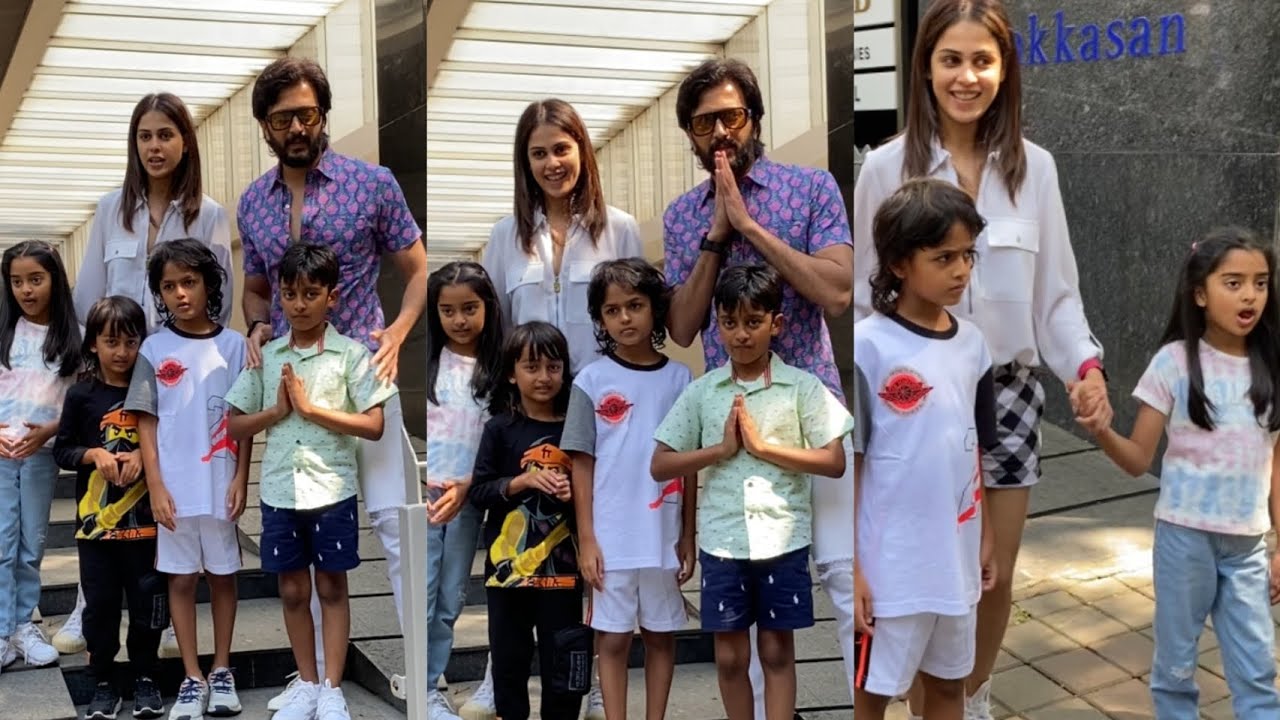 Best Family of Bollywood Genelia & Riteish Deshmukh with Children ...
