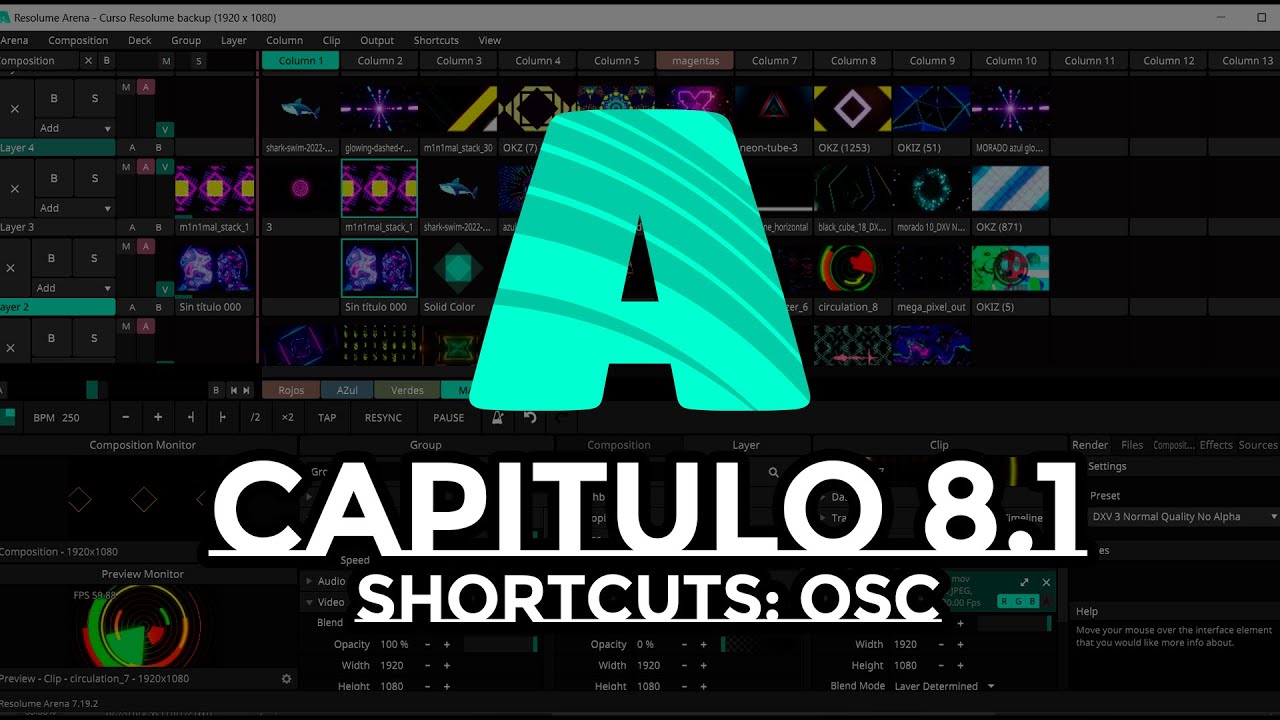 Curso Resolume Arena Cap: 8.1 OSC - YouTube