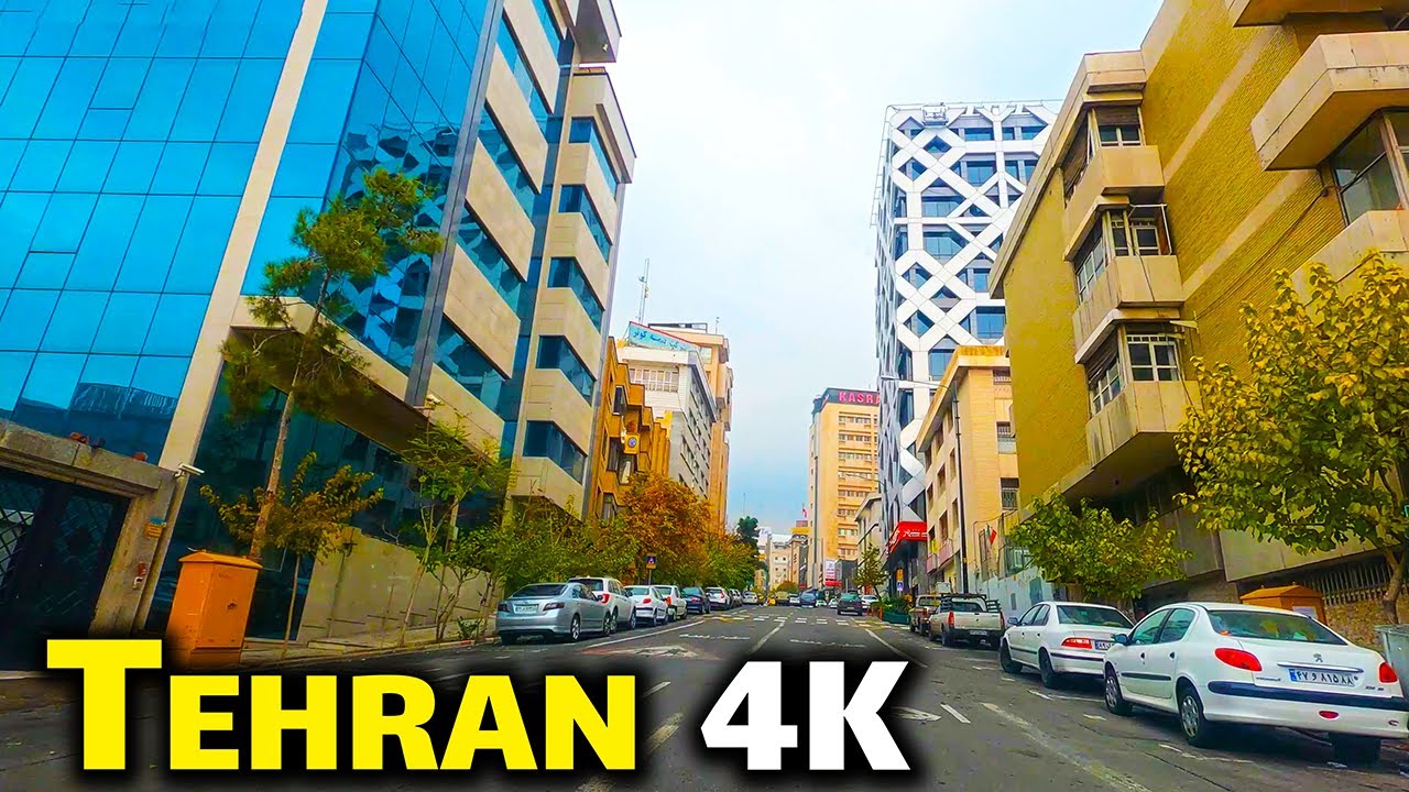 Tehran City 4K, Driving Tour in Alvand Street, Iran, Autumn 2020 (4K ...