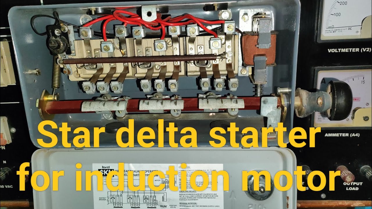 Star delta starter wiring ।Star delta starter diagram | Star delta ...