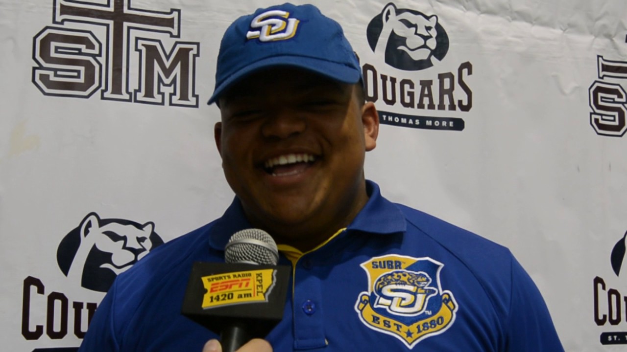 STM DT Hunter Clay On Signing With Southern Jaguars - YouTube