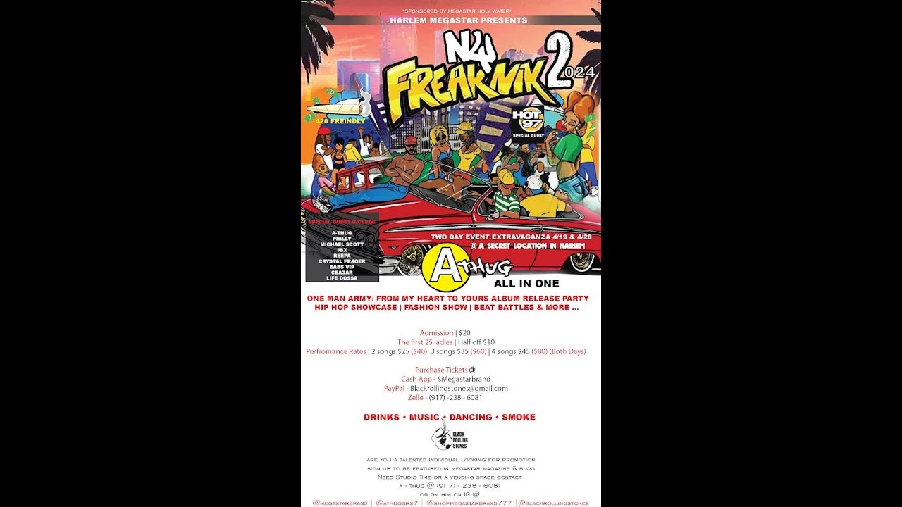 Megastar Freaknik Show case (full show) 2hr+ATHUG album release party ...