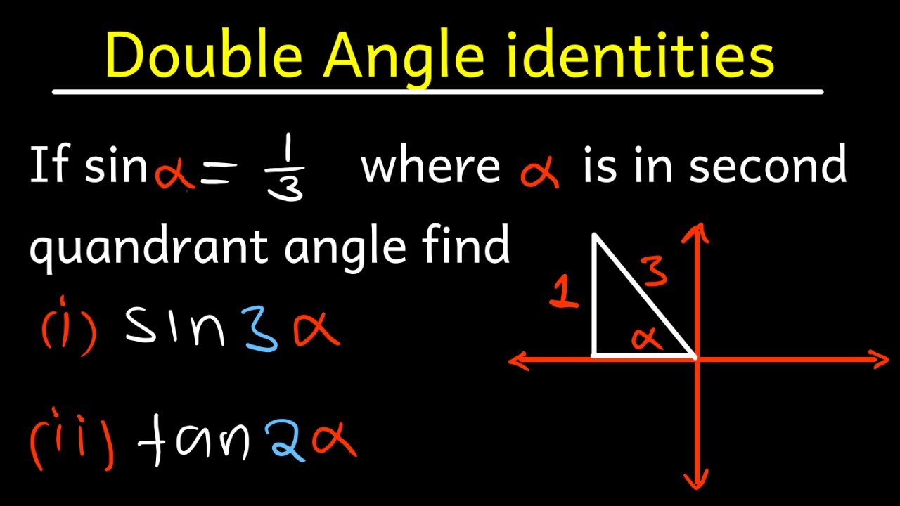Trig-doubble angle identities - YouTube