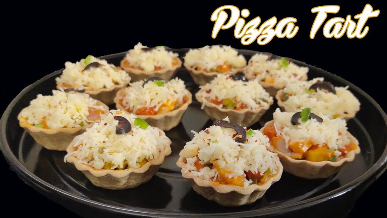 Pizza Tart | Quick and Easy Party Appetizer | Pizza tart in Home made ...