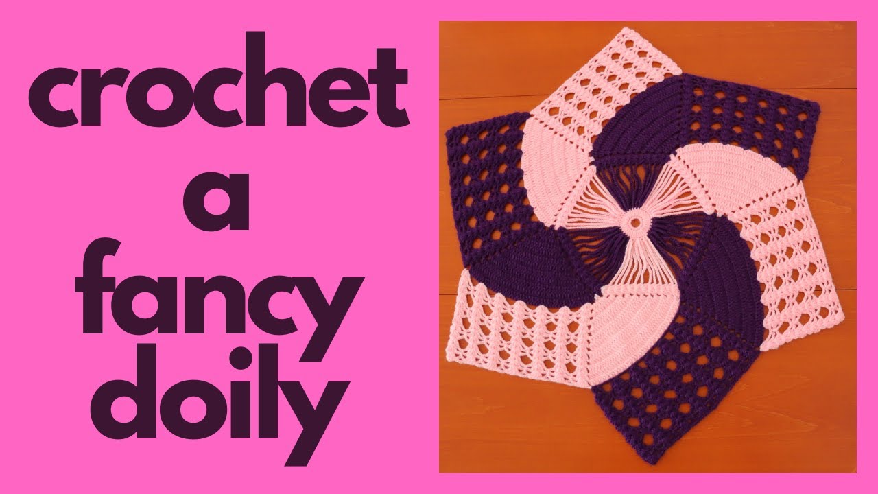 How to crochet a fancy doily - YouTube