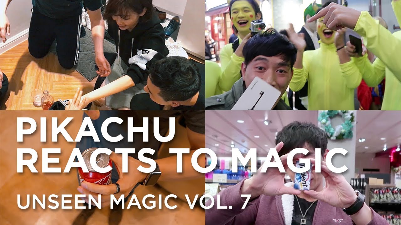 Pikachu Reacts to MAGIC (สุดยอดมายากลกับปิกาจู) | Unseen Magic EP07 ...