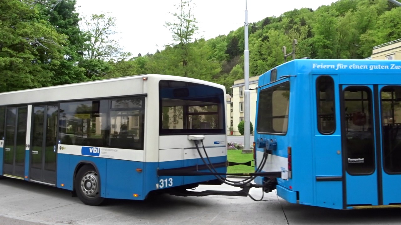 VBL Trolleybus 260 Trailer 313 - YouTube