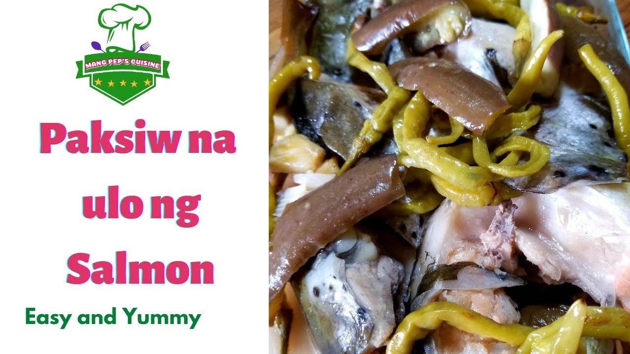 Paksiw ulo salmon with eggplant - YouTube