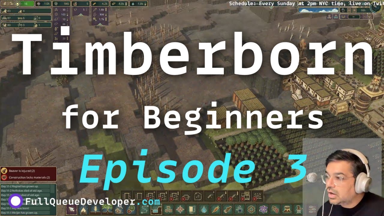 Timberborn for Beginners Episode 3! New start with Folktails on Lakes ...