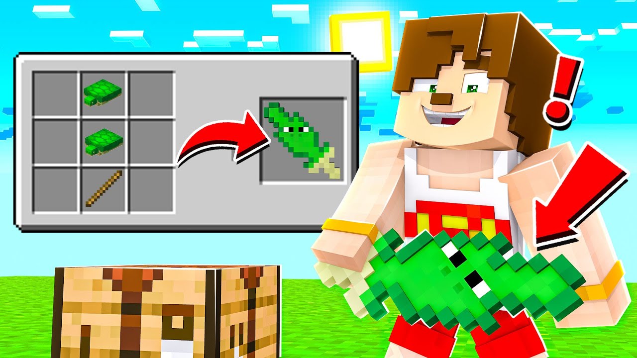 KAPLUMBAĞA KILICI NASIL YAPILIR 🐢#22 Minecraft Modlu Survival - YouTube