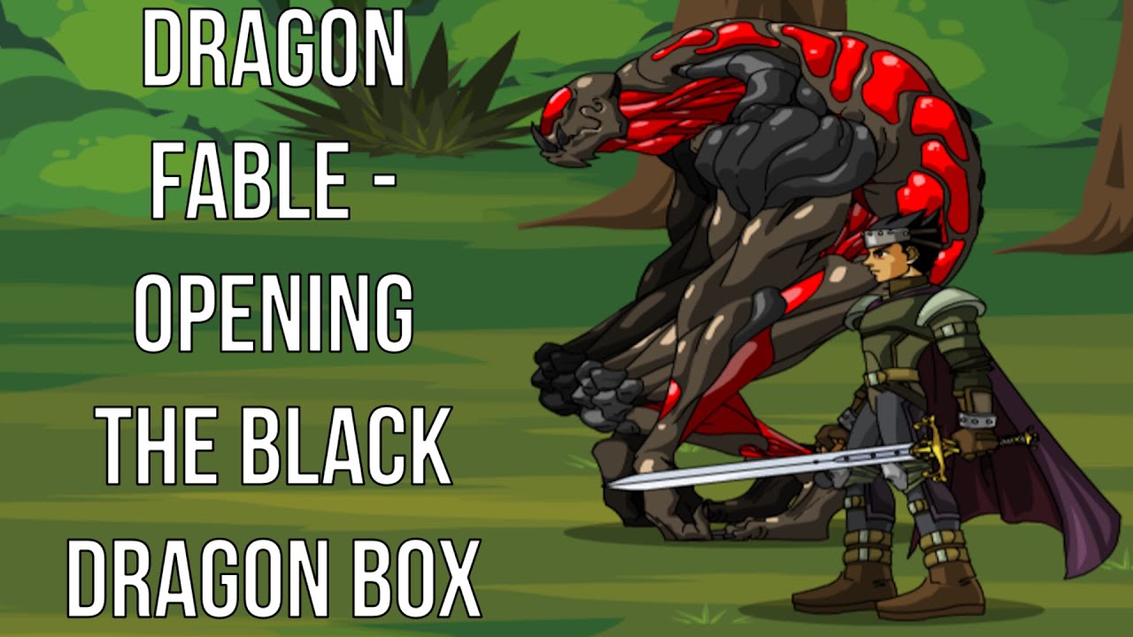 DragonFable - Dragon Egg Saga - Opening The Black Dragon Box Quest - YouTube