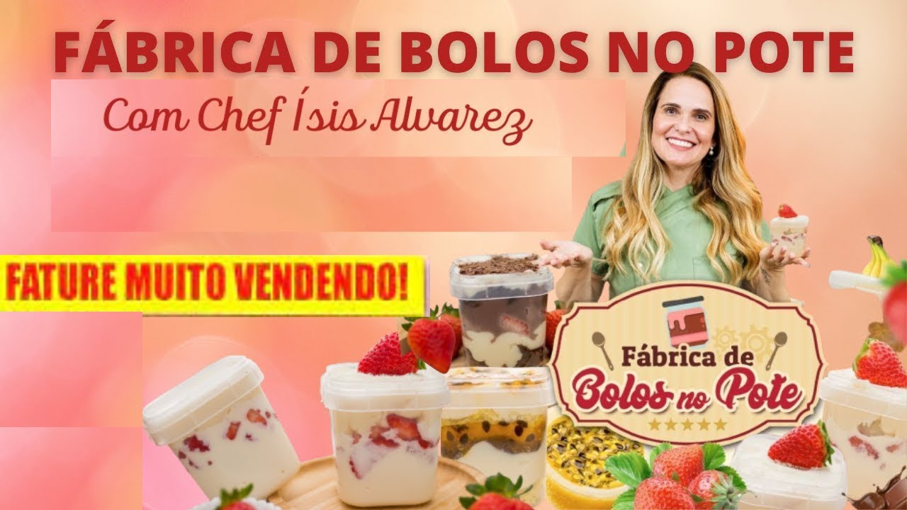 Apostila | Fábrica de Bolos no pote - como fazer bolo no pote - Ísis ...