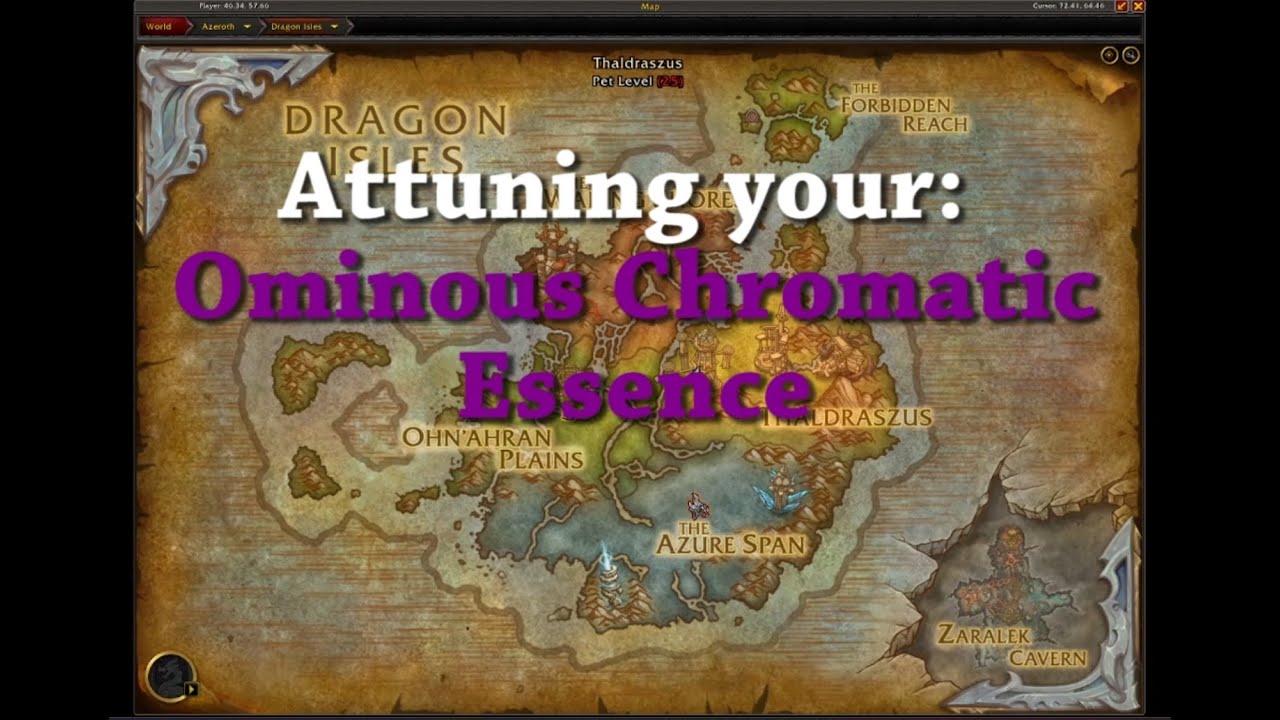 Dragonflight: Attuning the Ominous Chromatic Essence - YouTube