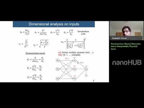 Parsimonious Neural Networks Learn Interpretable Physical Laws - YouTube