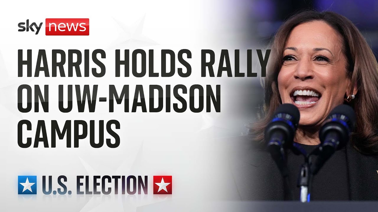 Kamala Harris holds a rally on University of Wisconsin–Madison campus ...