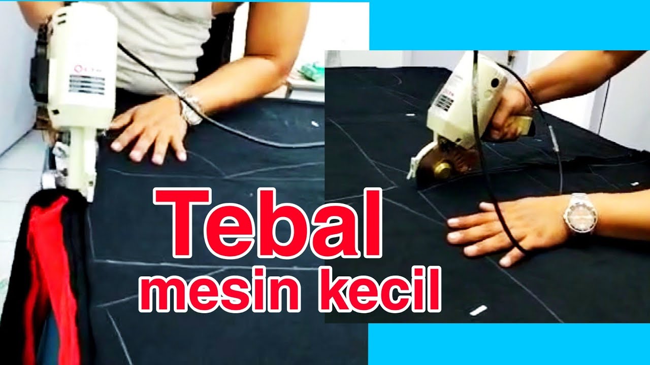 motong kain tebal dengan alat seadanya || mesin potong kain - YouTube