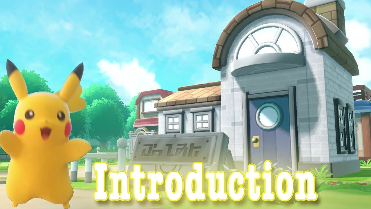 Pokemon Let's Go Pikachu Gameplay: Introduction - YouTube