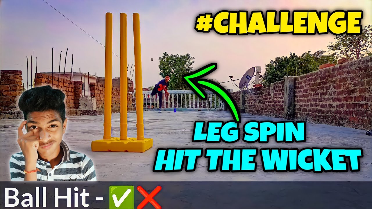 Leg Spin Hit The Wicket Challenge - SOLO CRICKETER - YouTube
